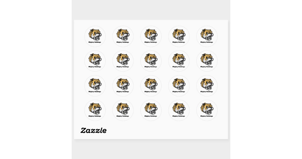 Bulldogs Custom Stickers | Zazzle