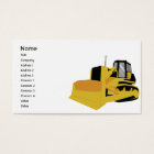 Bulldozer Heavy Road Construction Earth Moving Business Card | Zazzle.com