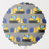Bulldozer Cute 1st Birthday Party Construction Balloon | Zazzle