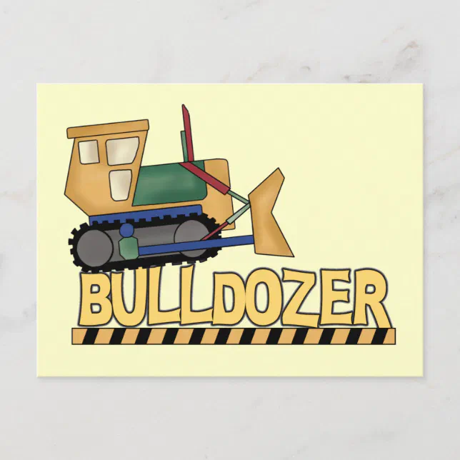 Bulldozer Tshirts and Gifts Postcard | Zazzle