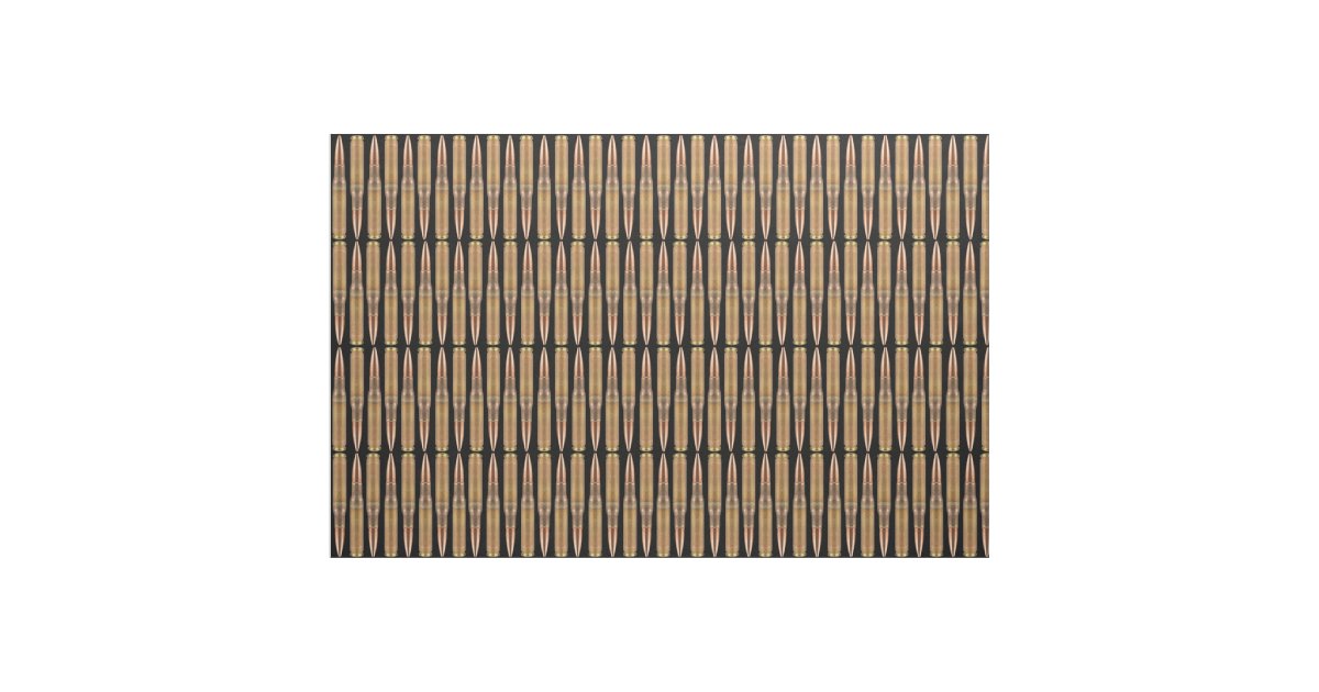 Bullet Rifle Gun Ammo Print Fabric Craft | Zazzle