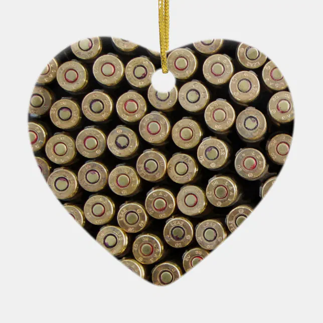 Bullets, ammunition ceramic ornament | Zazzle