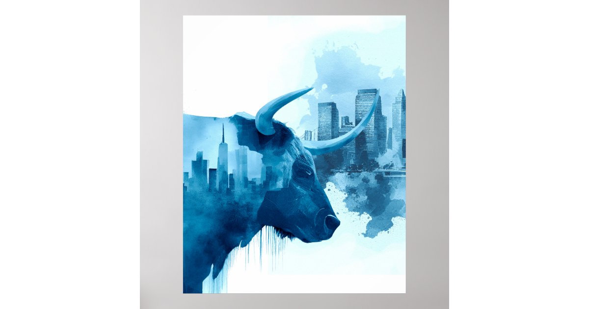 Bullish Stock Market Poster | Zazzle