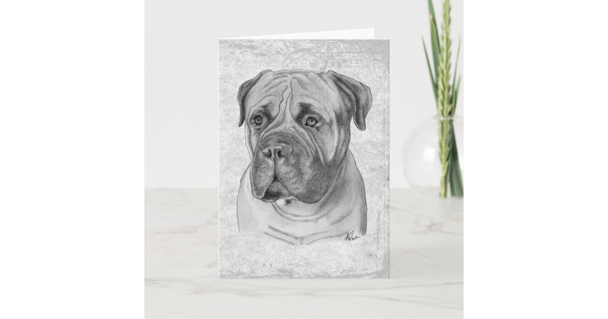 Bullmastiff Card | Zazzle