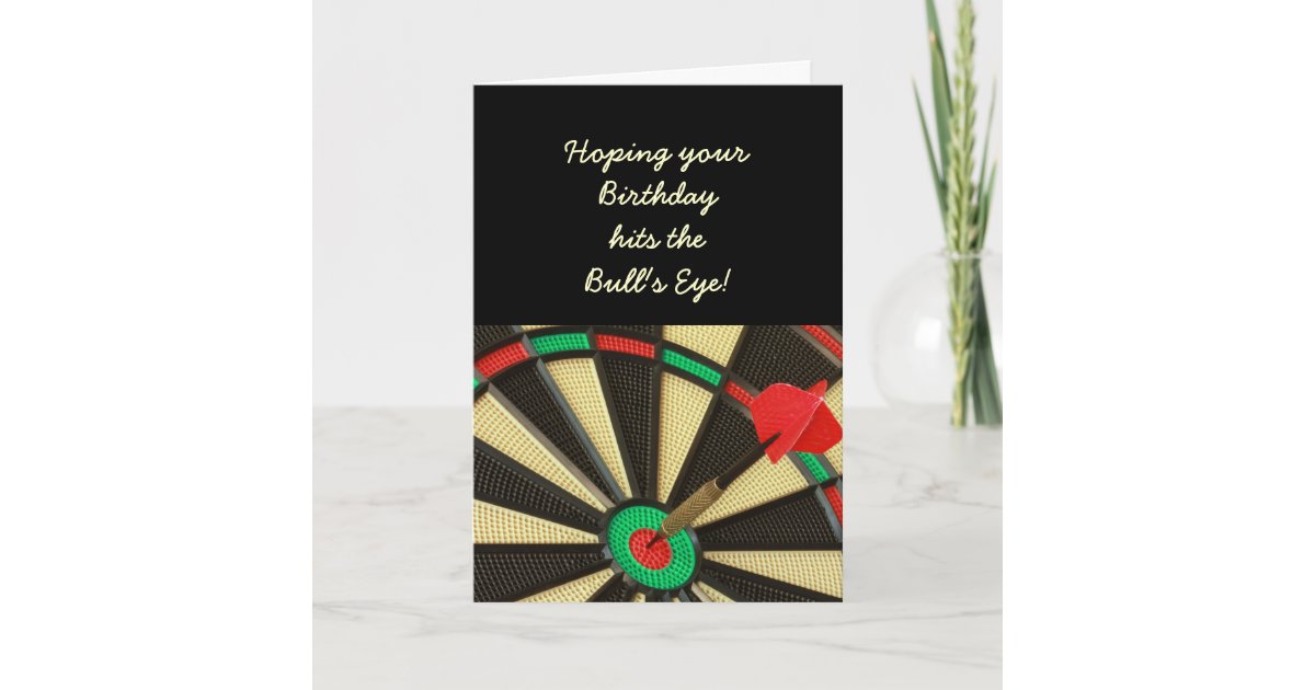 Bull's Eye Birthday Card | Zazzle