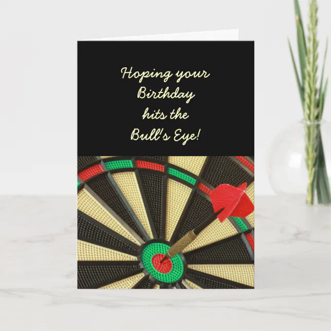 Bull's Eye Birthday Card | Zazzle