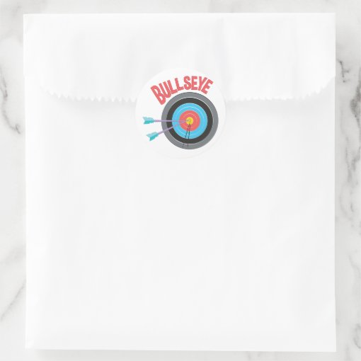 Bullseye Classic Round Sticker | Zazzle