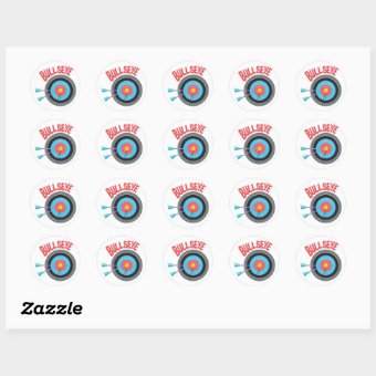 Bullseye Classic Round Sticker | Zazzle