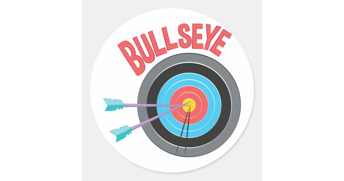 Bullseye Classic Round Sticker | Zazzle