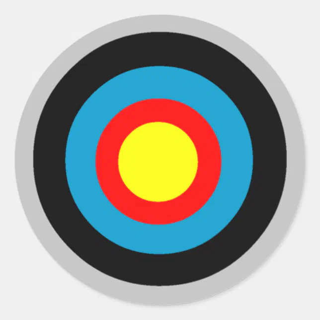 Bullseye Classic Round Sticker | Zazzle