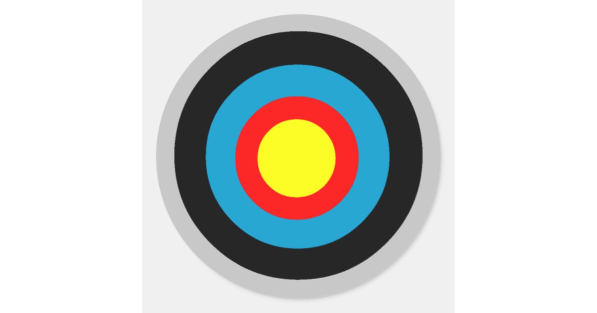 Bullseye Classic Round Sticker | Zazzle
