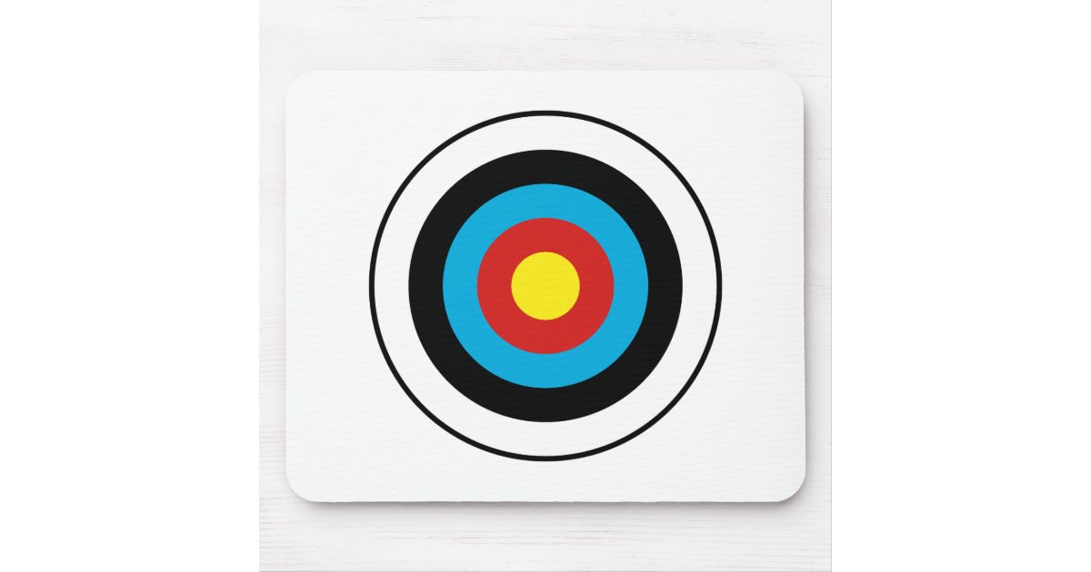 Bullseye Target Design Mouse Pad | Zazzle