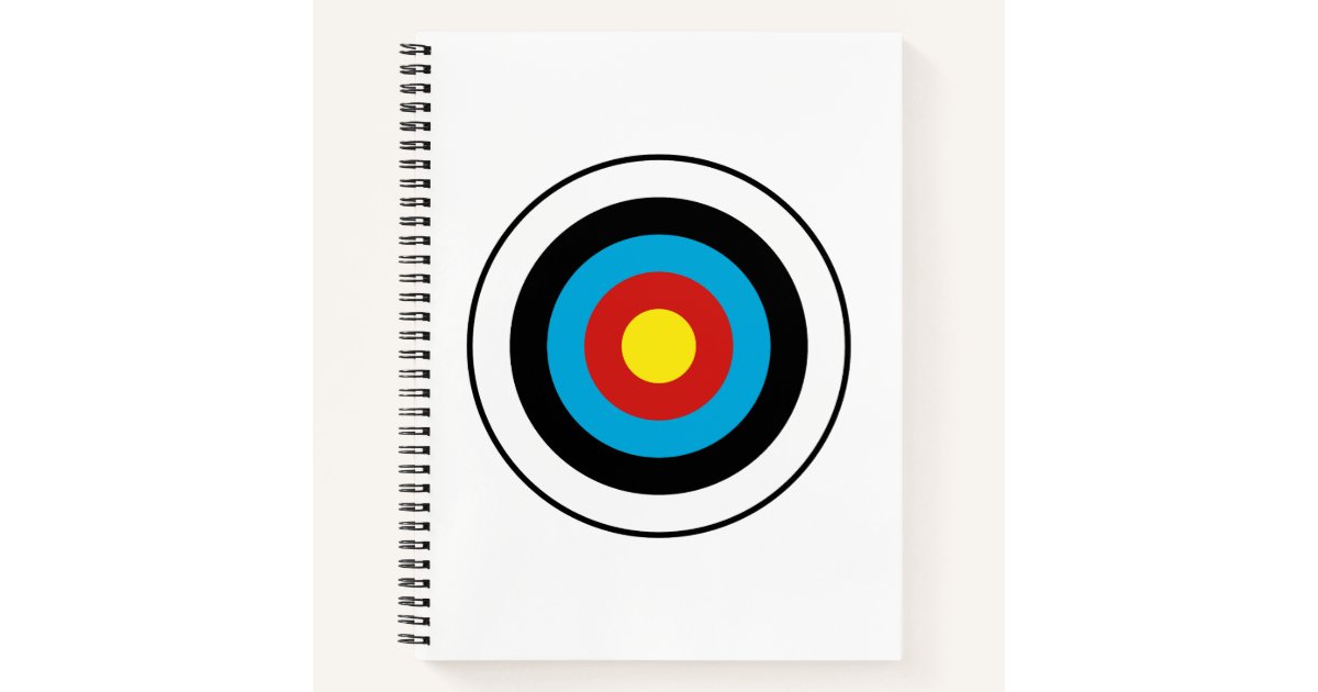 Bullseye Target Design Notebook | Zazzle