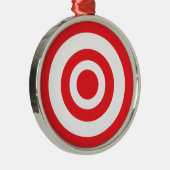 Bullseye Target Metal Ornament | Zazzle