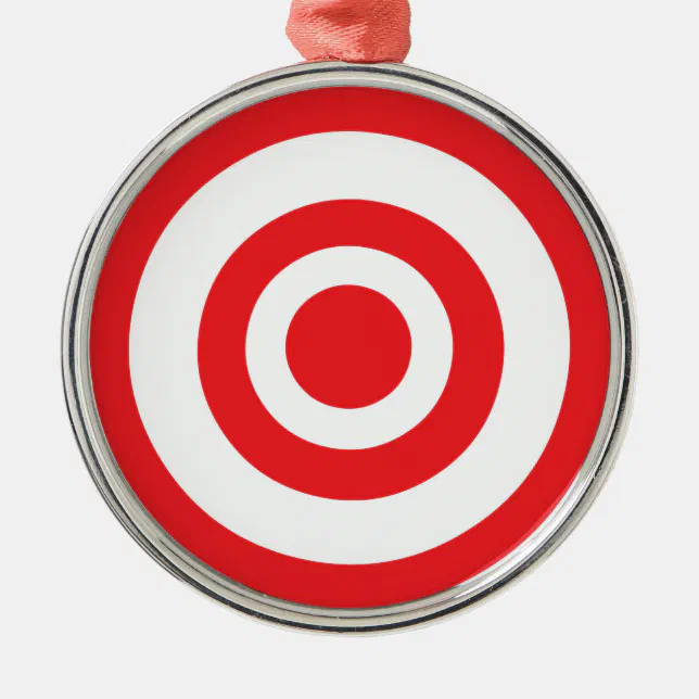 Bullseye Target Metal Ornament | Zazzle