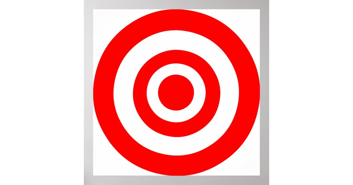 Bullseye Target Poster | Zazzle