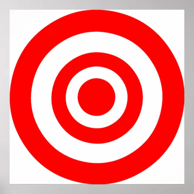 Bullseye Target Poster | Zazzle