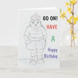 Bully Boy Birthday Card | Zazzle
