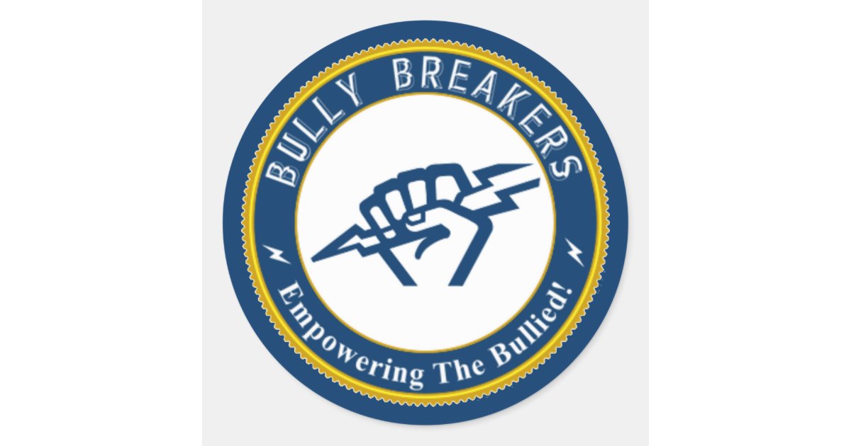 Bully Breaker Official Merchandise Classic Round Sticker | Zazzle