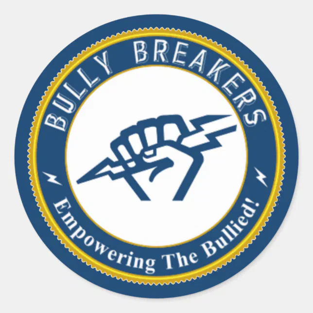 Bully Breaker Official Merchandise Classic Round Sticker | Zazzle