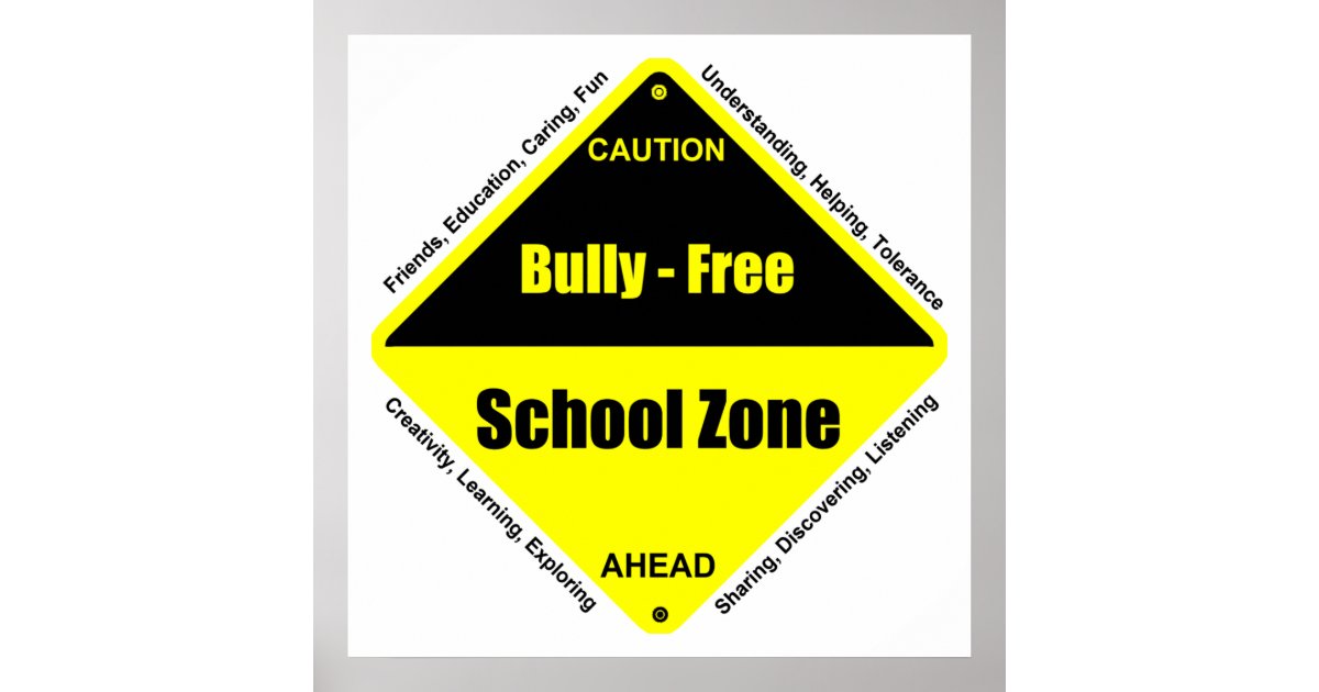 Bully - Free School Poster | Zazzle
