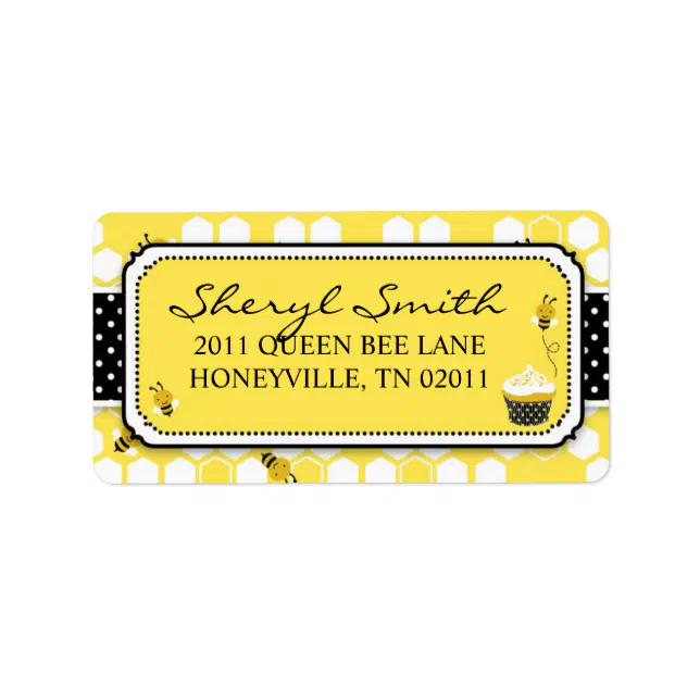 Bumble Bee Address Label | Zazzle