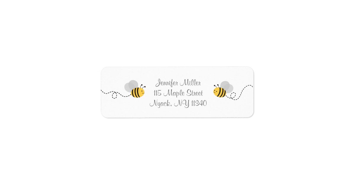 Bumble Bee Address Labels | Zazzle