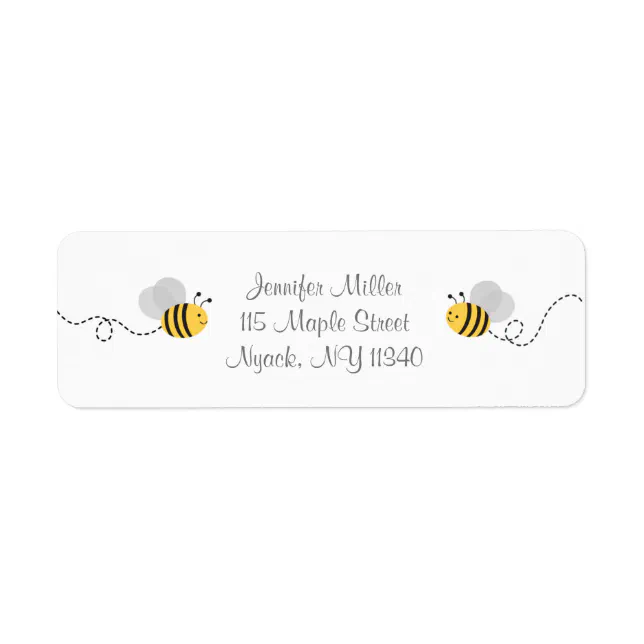 Bumble Bee Address Labels | Zazzle