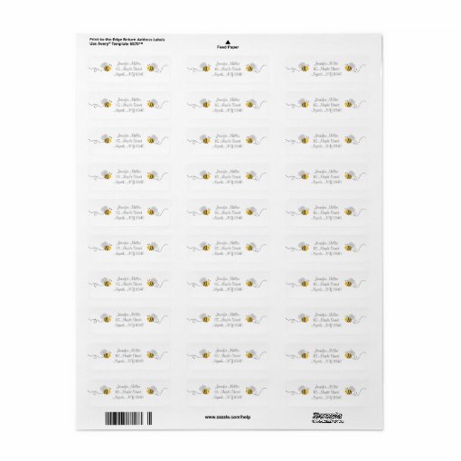 Bumble Bee Address Labels | Zazzle