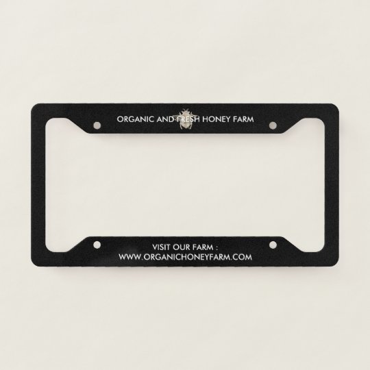 Bumble Bee Apiary Honey Candle Maker License Plate Frame | Zazzle.com