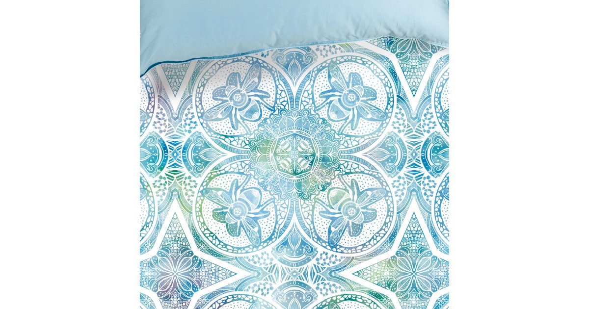 Bumble Bee Beautiful Mandala Duvet Cover | Zazzle