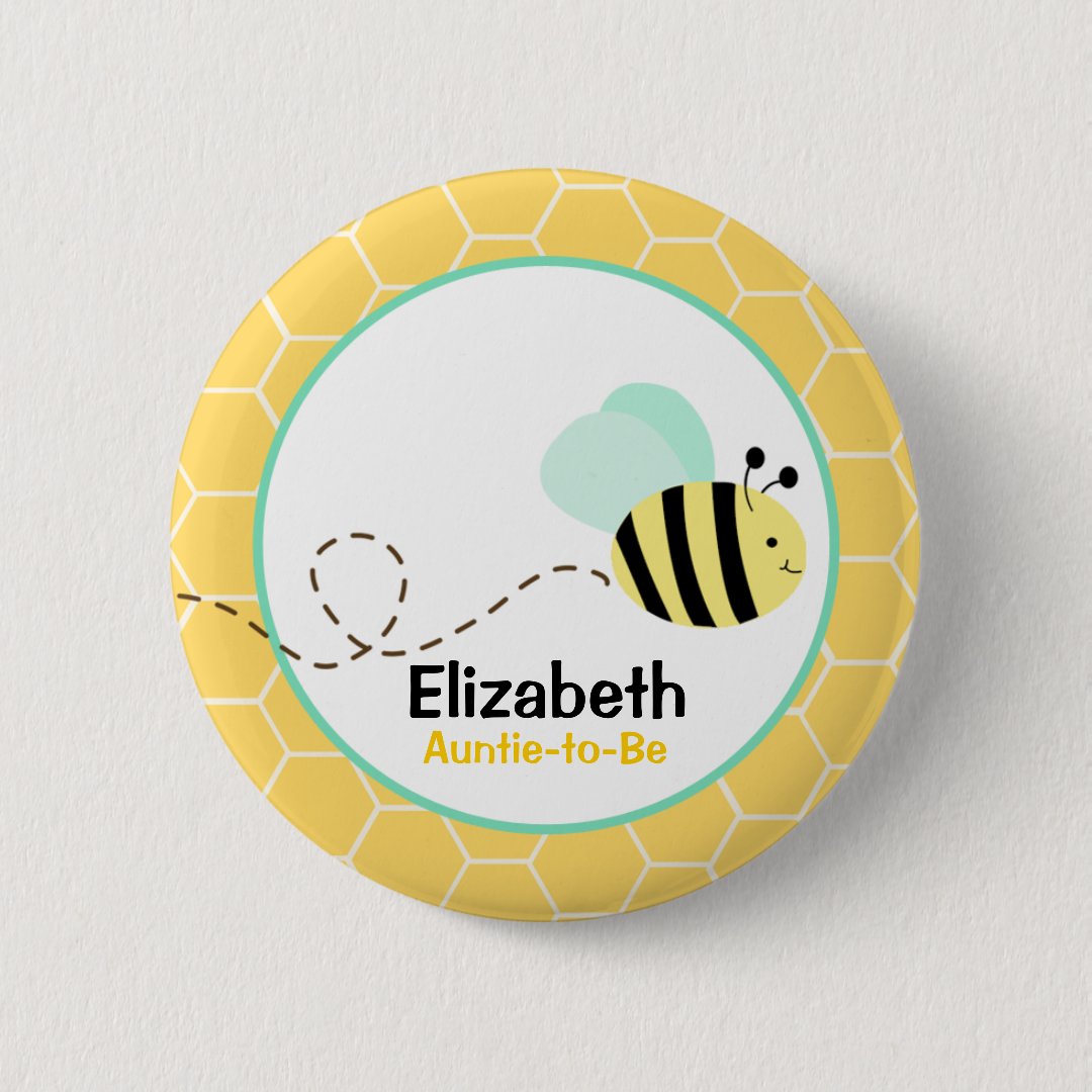 Bumble Bee Button | Zazzle