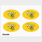Bumble Bee, Buzz Oval Sticker | Zazzle