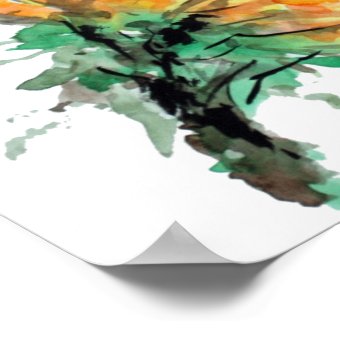 Bumble Bee collecting Pollen Poster | Zazzle