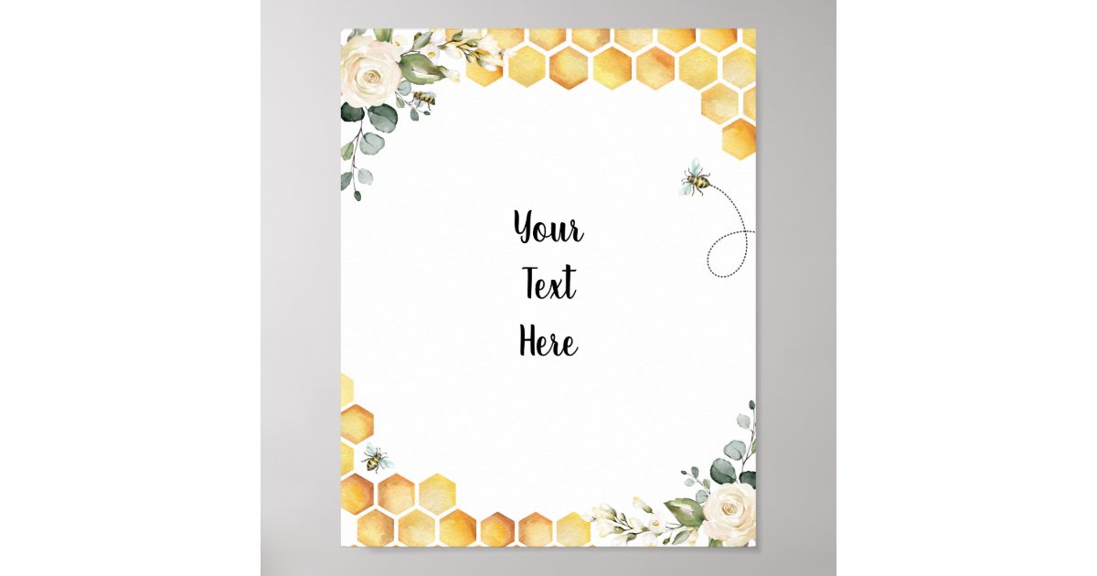 Bumble bee Custom Poster | Zazzle
