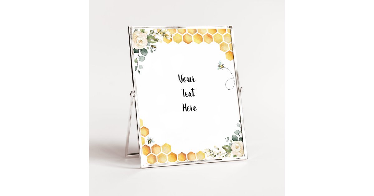 Bumble bee Custom Poster | Zazzle