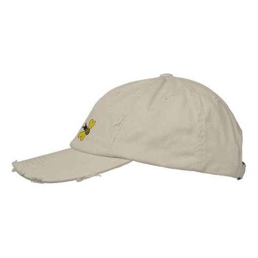 Bumble Bee Embroidered Baseball Cap | Zazzle