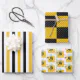Bumble Bee, Honey Comb, Stripes & Dots Wrapping Paper Sheets | Zazzle