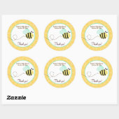 Bumble Bee Round Favor Sticker | Zazzle