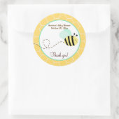 Bumble Bee Round Favor Sticker | Zazzle