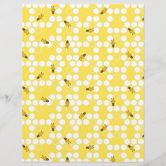 Bumble Bee Scrapbook Paper | Zazzle.com
