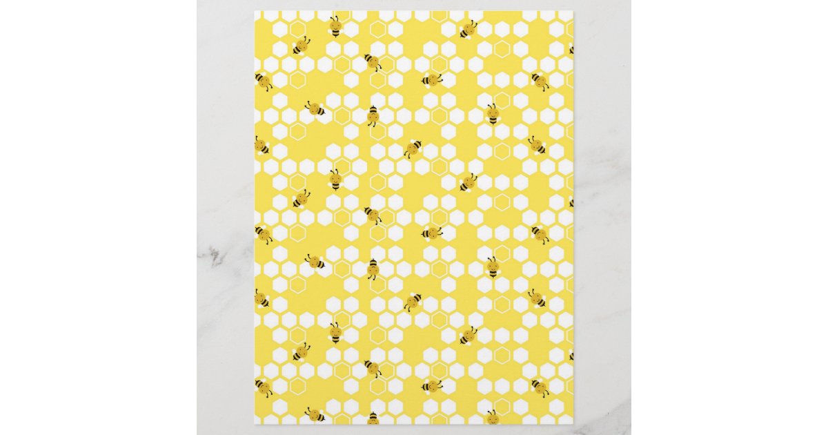 Bumble Bee Scrapbook Paper | Zazzle
