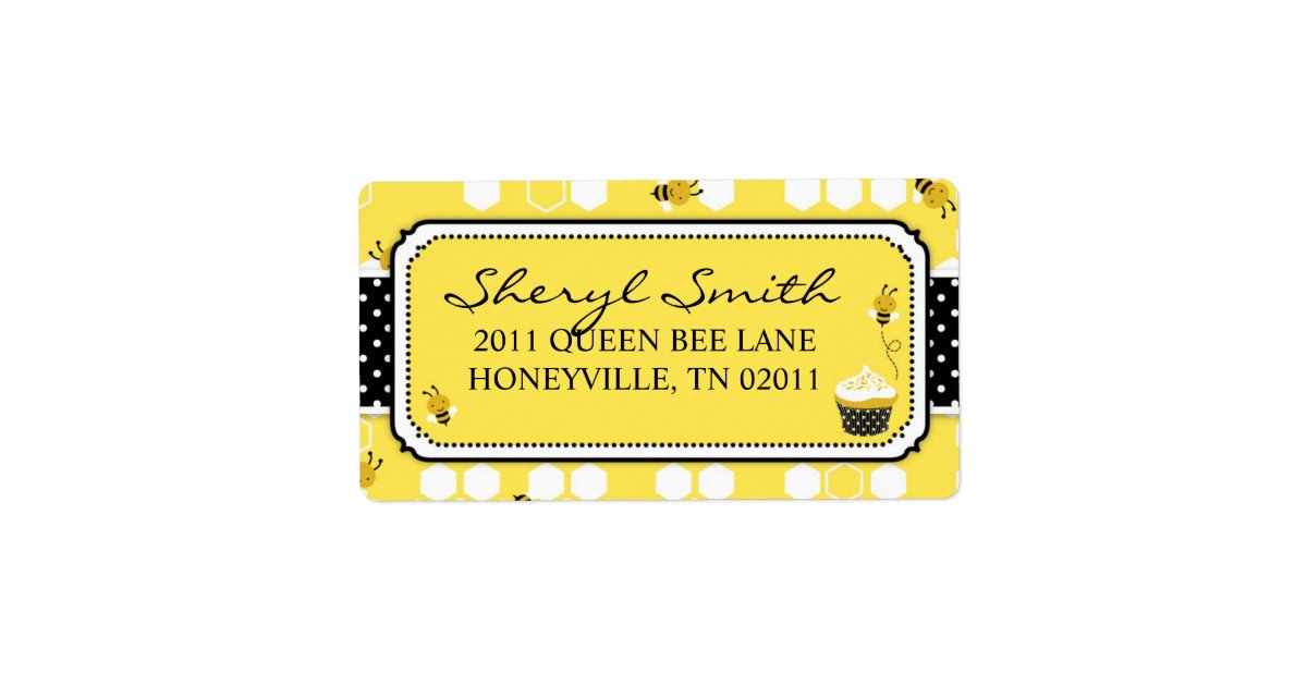 Bumble Bee Shipping Label | Zazzle