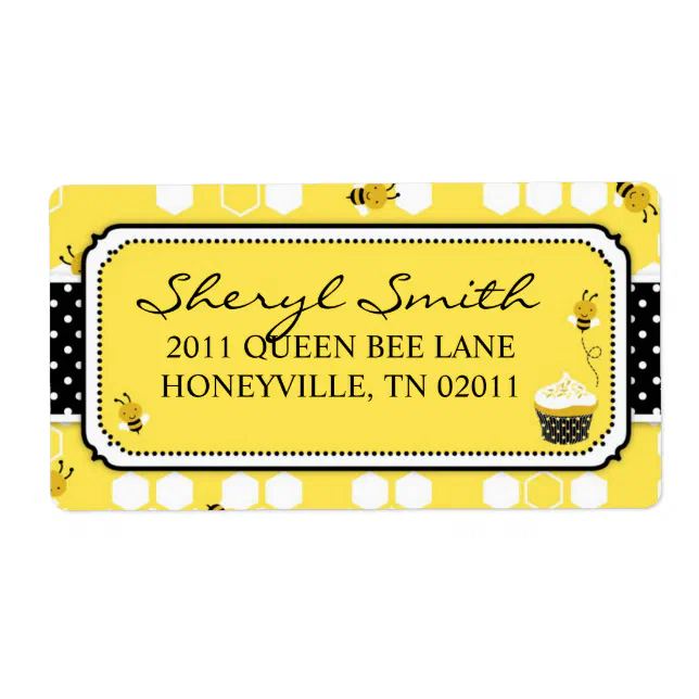 Bumble Bee Shipping Label | Zazzle