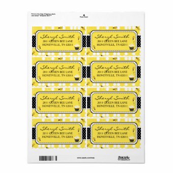 Bumble Bee Shipping Label | Zazzle