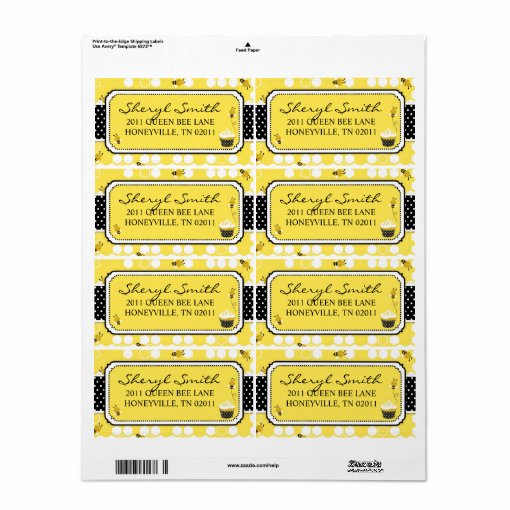 Bumble Bee Shipping Label | Zazzle