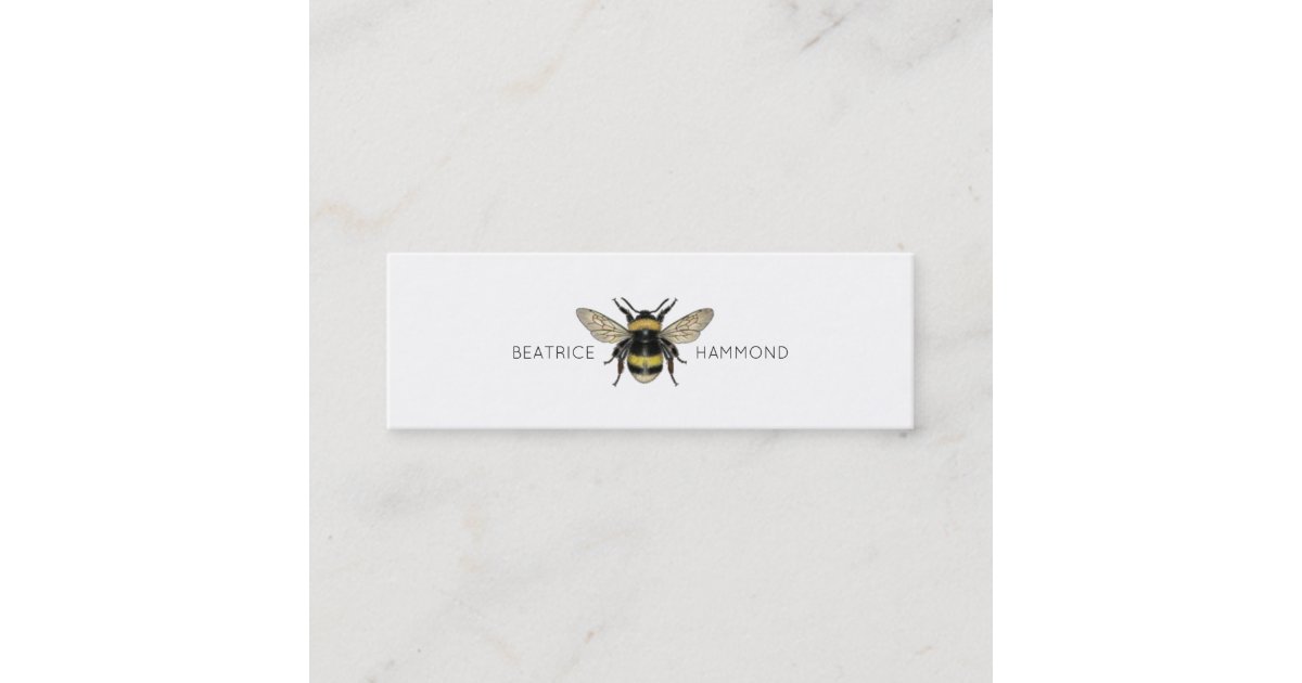 Bumble Bee Social Calling Card | Zazzle