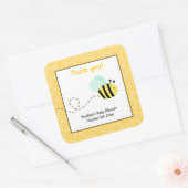 Bumble Bee Square Favor Stickers | Zazzle