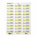 Bumble Bee Striped Return Address Label | Zazzle