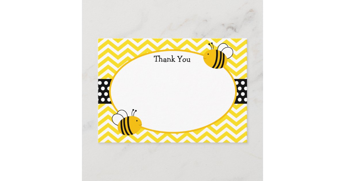 Bumble Bee Thank You Cards | Zazzle.com